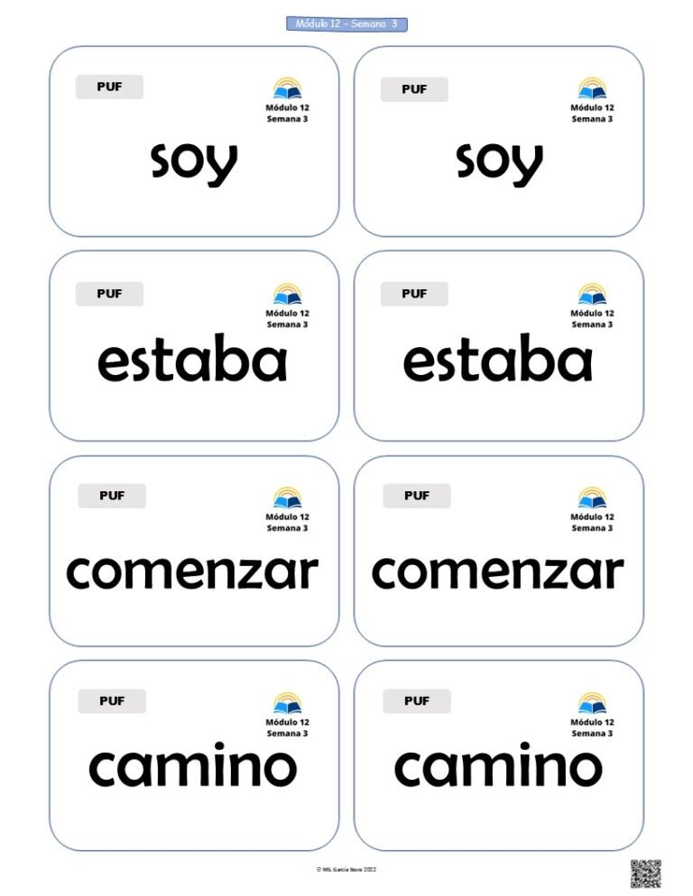 Memorama de las Palabras de la Semana HMH de Primer Grado - Ms. García ...